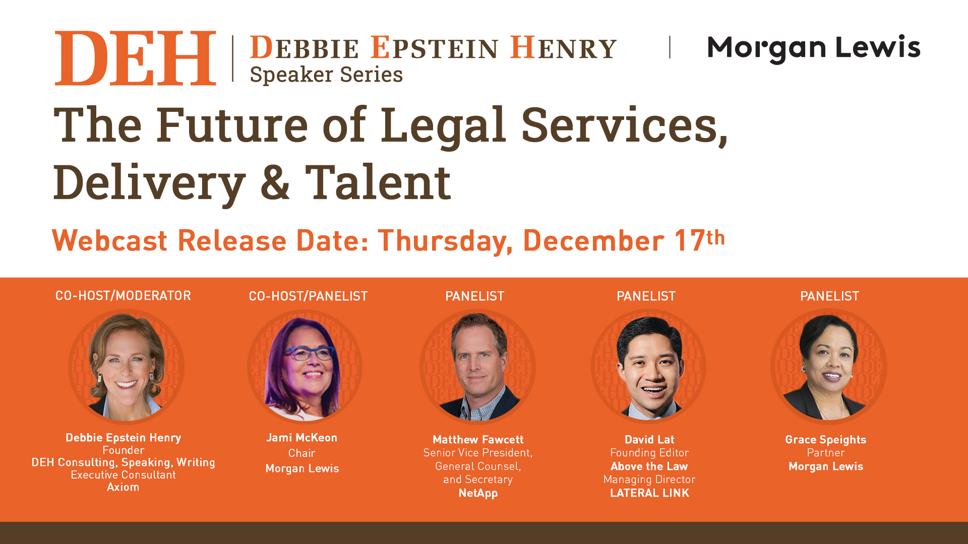 DEH Speaker Series ~ The Future of Legal Services, Delivery & Talent ...